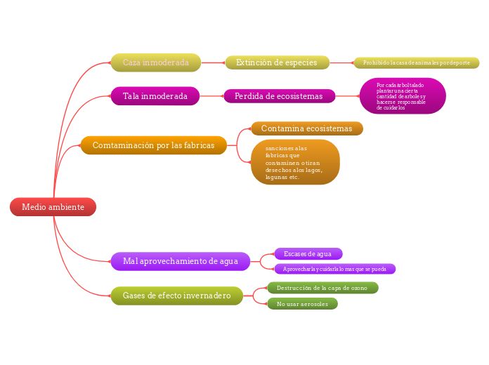 Medio ambiente - Mind Map